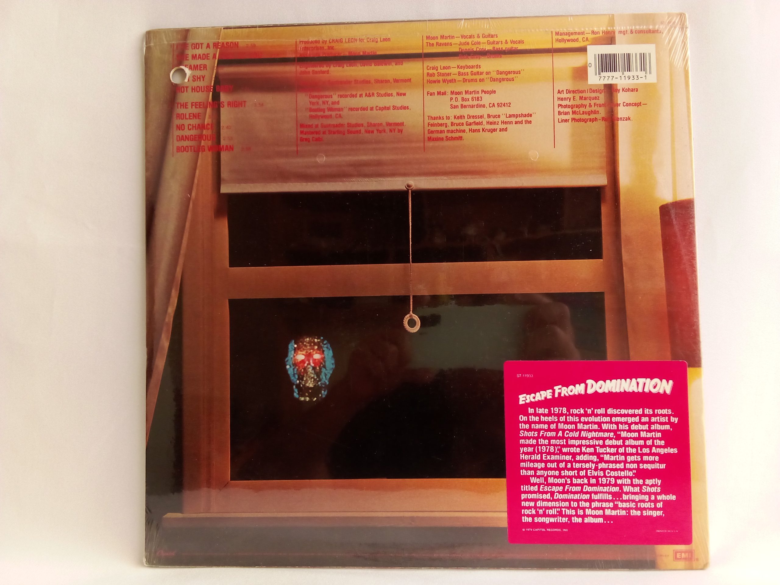 Vinilos de Pop Rock Chile | Moon Martin: Escape From Domination | Tienda de vinilos Online ...