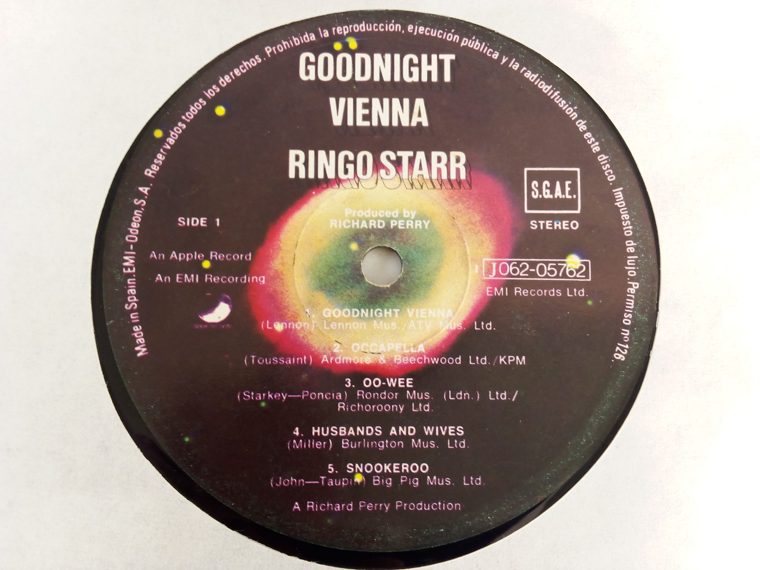 Vinilos Barartos - Ringo Starr: Goodnight Vienna | Tienda de vinilos ...