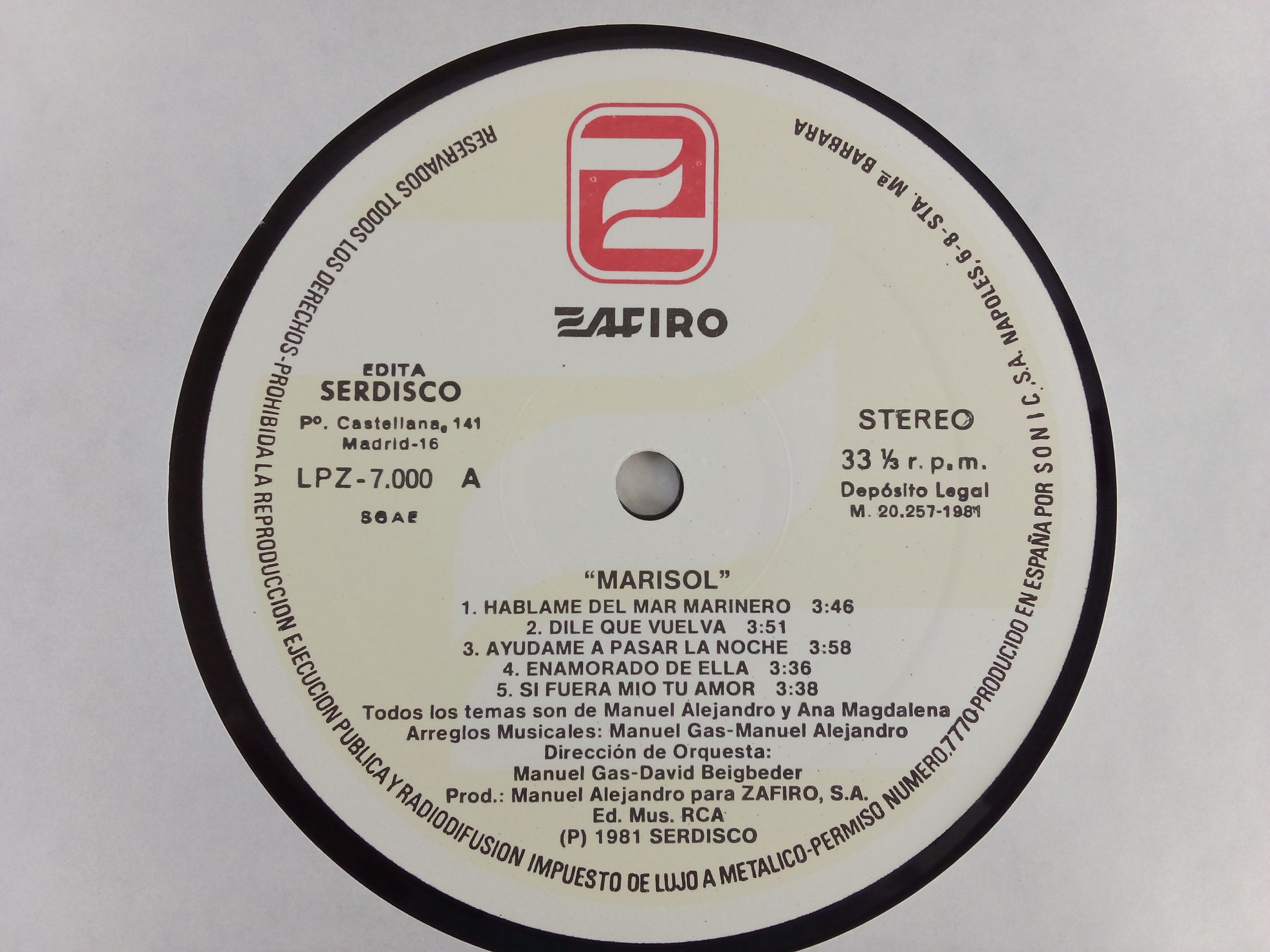 Vinilos de Flamenco | Marisol: Háblame Del Mar Marinero | Tienda de ...