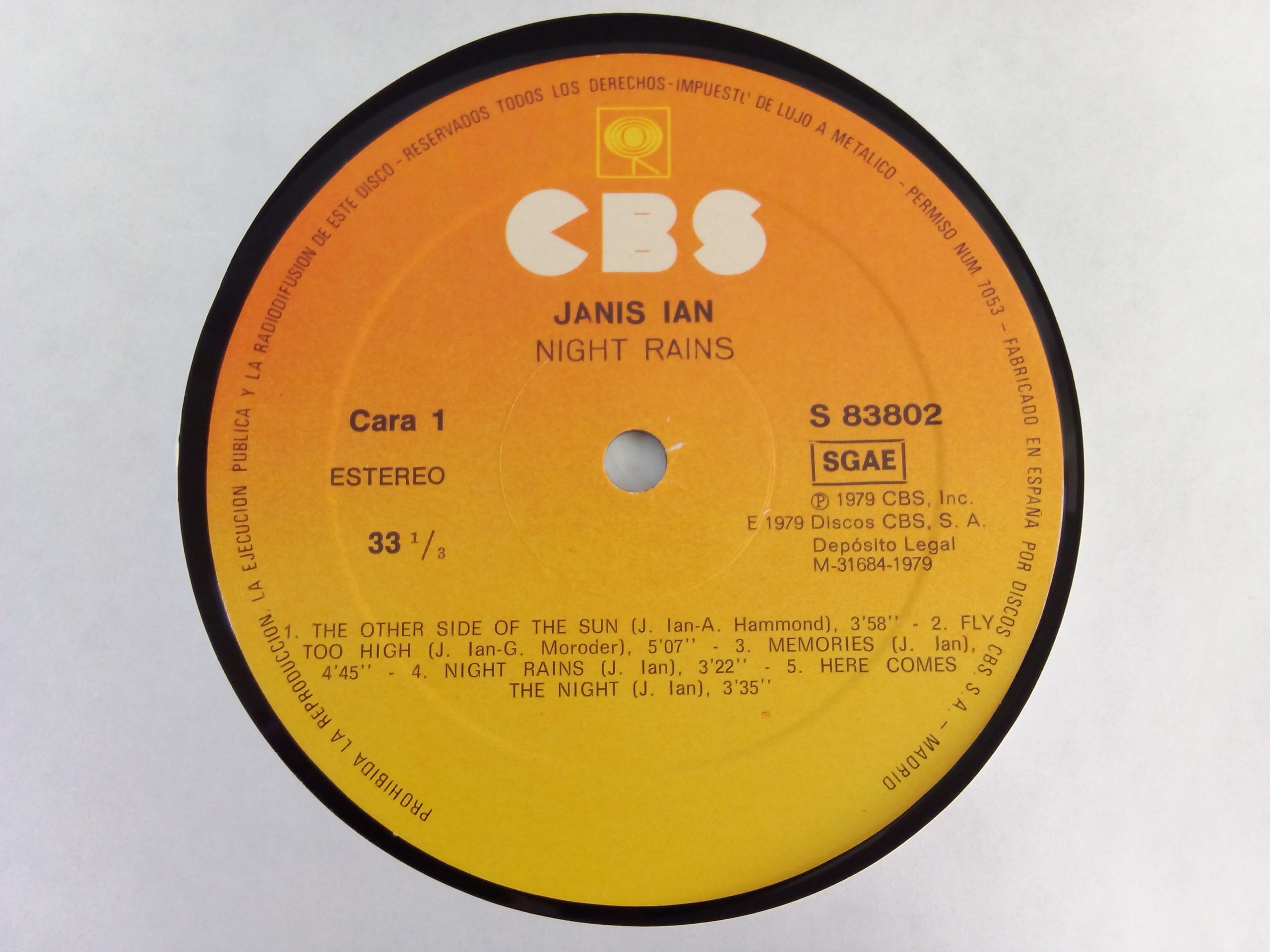 Vinilos de Pop Rock | Janis Ian: Night Rains | Tienda de vinilos Online | Discos vinilos baratos ...