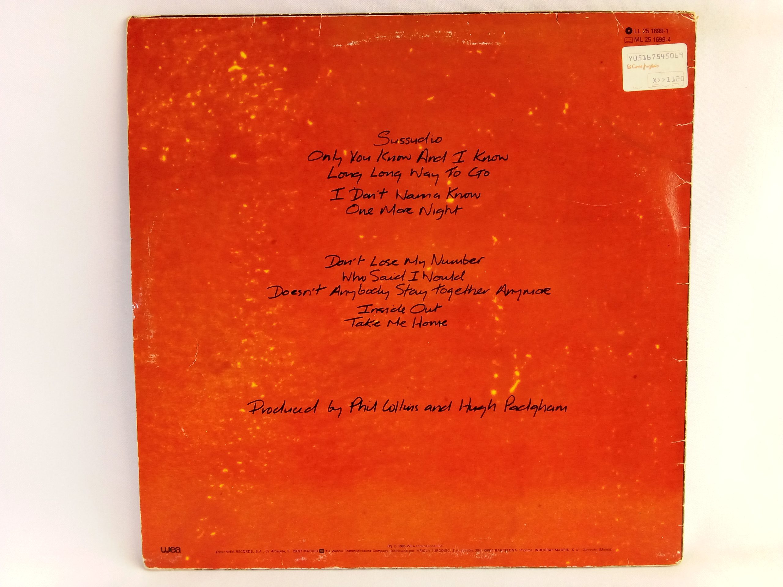 Vinilos de Pop Rock Phil Collins: No Jacket Required | Tienda de vinilos Online | Discos vinilos ...